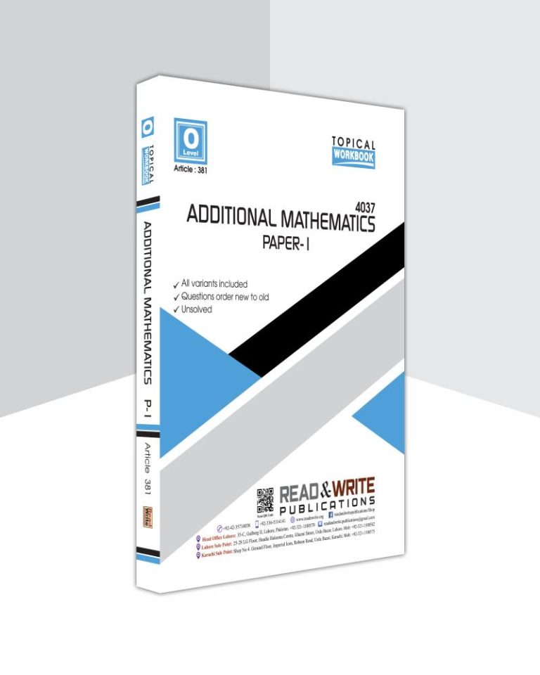 O Level Additional Mathematics | Paper 1 - My Book Bank